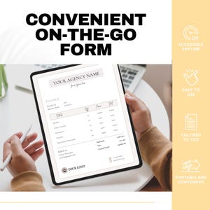 Travel Agent Invoice Template - Etsy