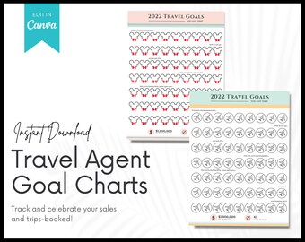 Travel Agent Goal Chart - Etsy