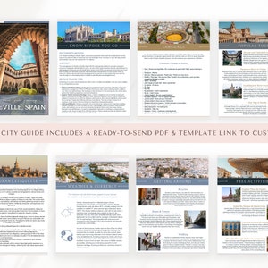 Spain City Guide Bundle, Travel Agent Template, Spain Travel Guides - Etsy