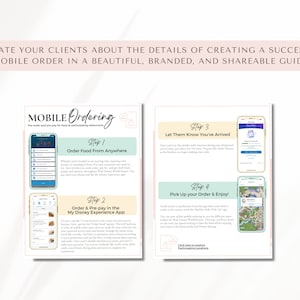 Mobile Order Template, Travel Agent Template - Etsy