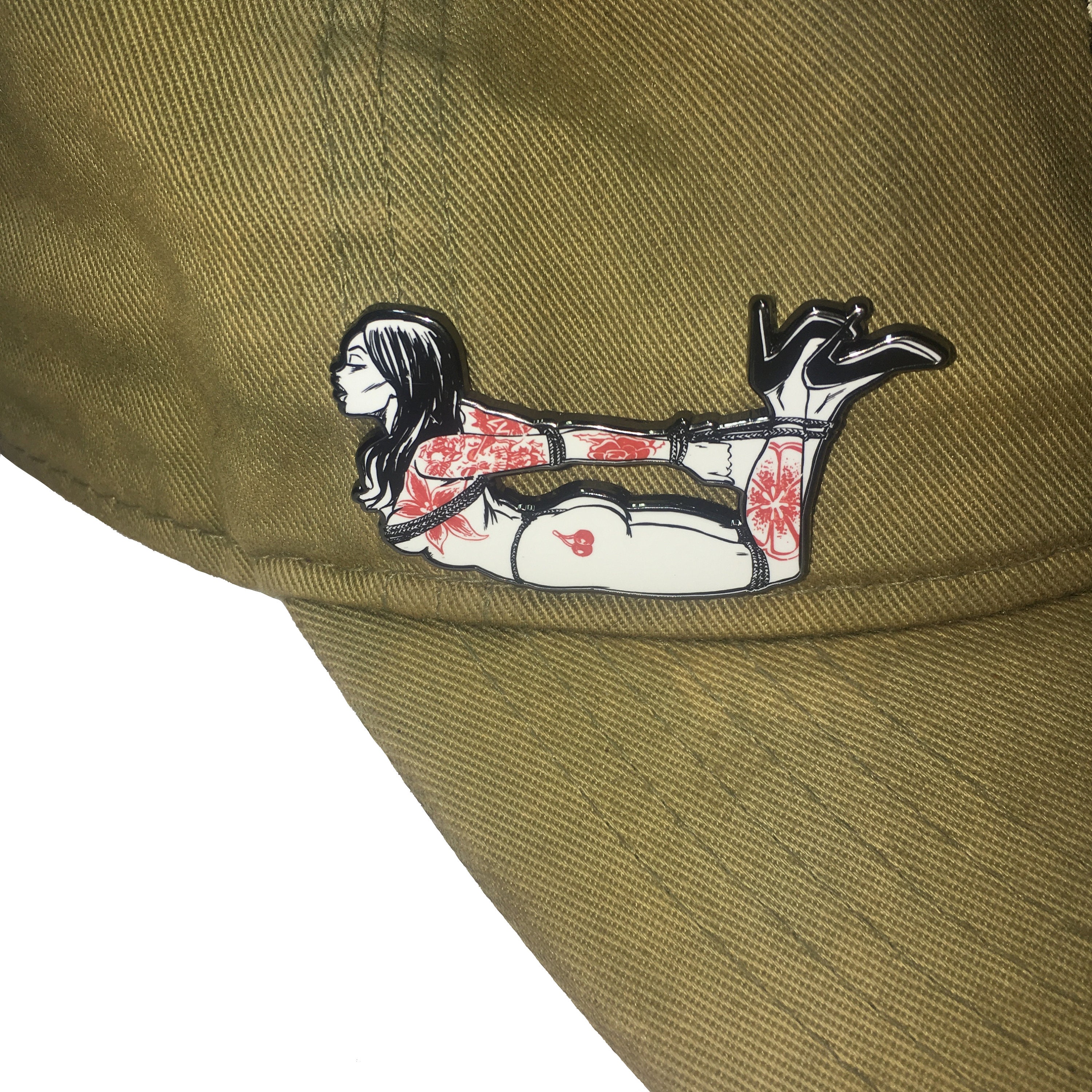 Tattoo Pin Sexy Girl Tattoo Art Bondage Pin Sexy Enamel Etsy