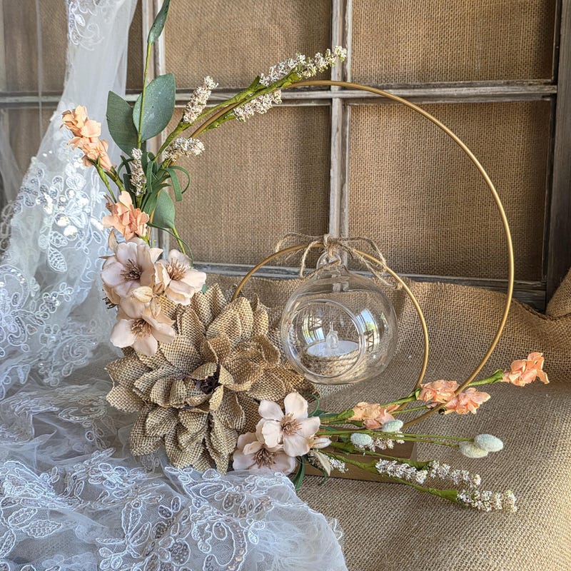 Burlap Centerpieces - Etsy