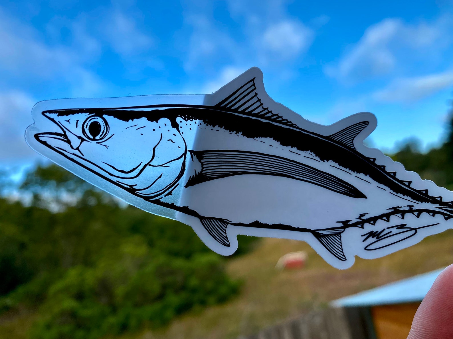 Albacore Tuna Outline Sticker - Etsy