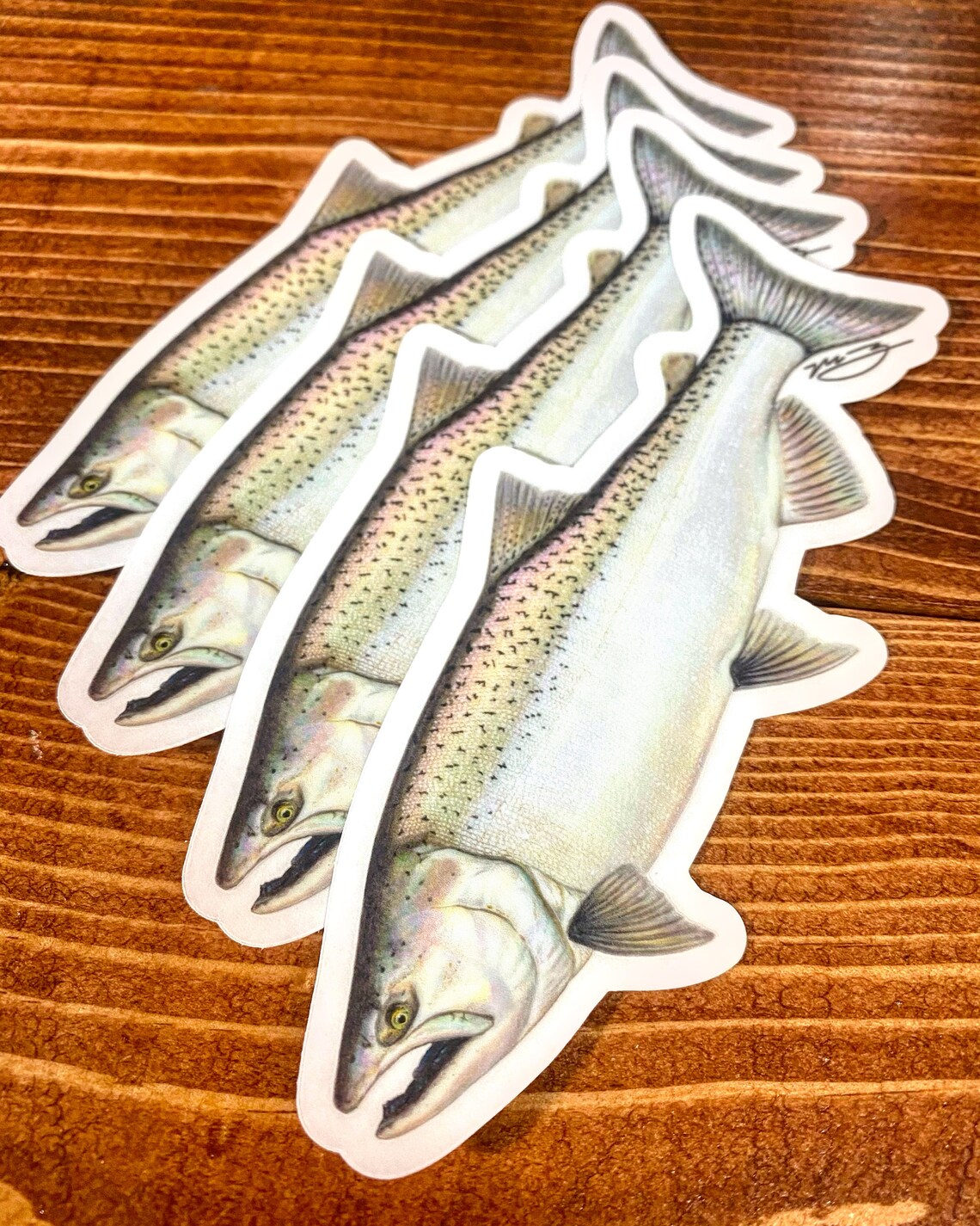 Chinook Salmon Sticker Etsy
