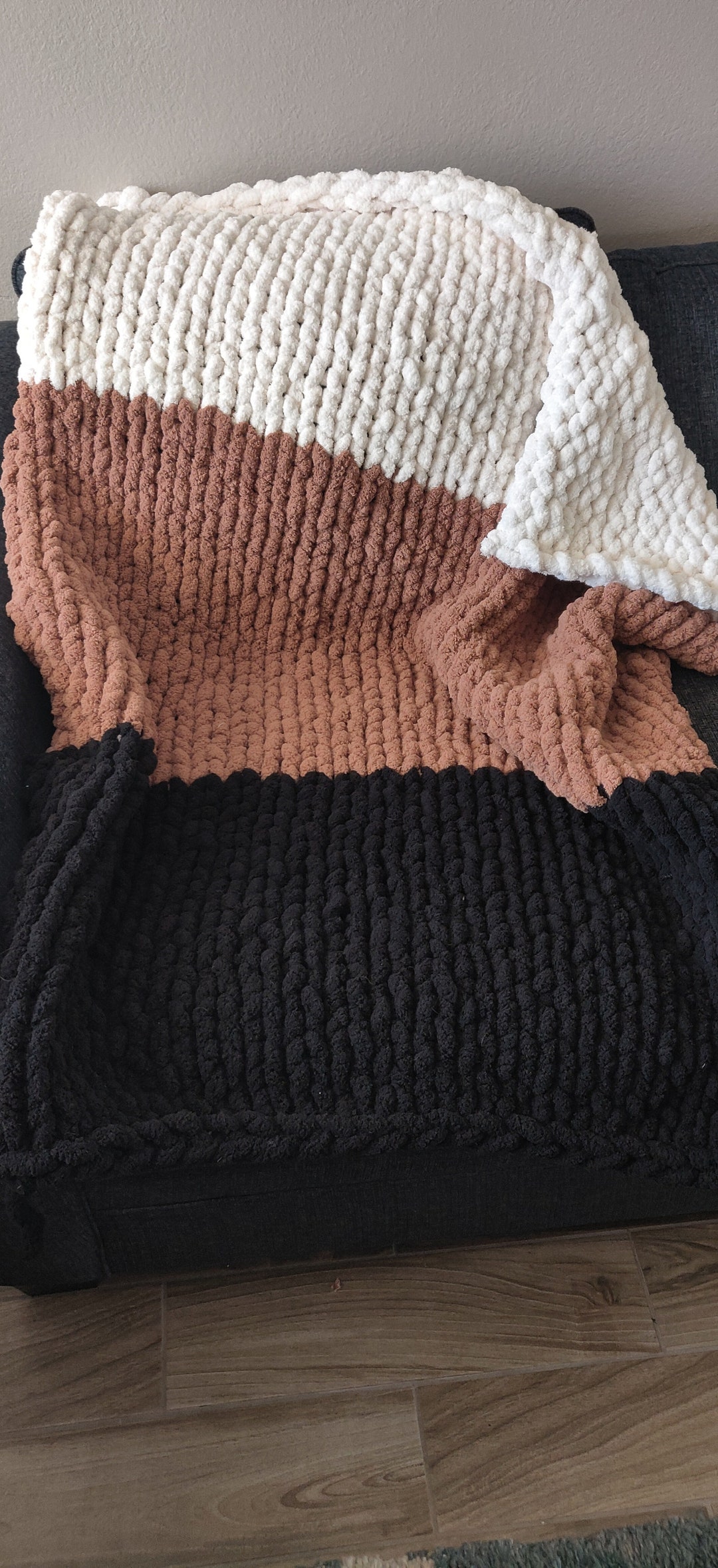 Jumbo Chenille Blanket - Etsy