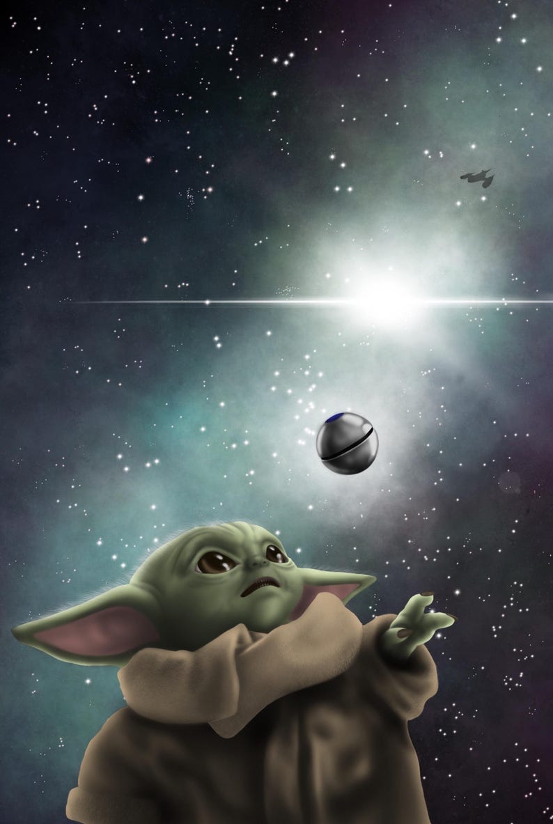 Grogu Digital Painting 2023 PRINT - Etsy