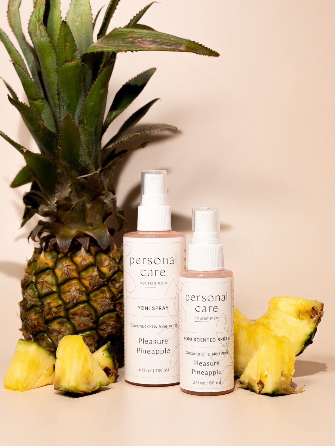 Pleasure Pineapple Yoni Spray - Pineapple Scented, Flavored and Edible ...