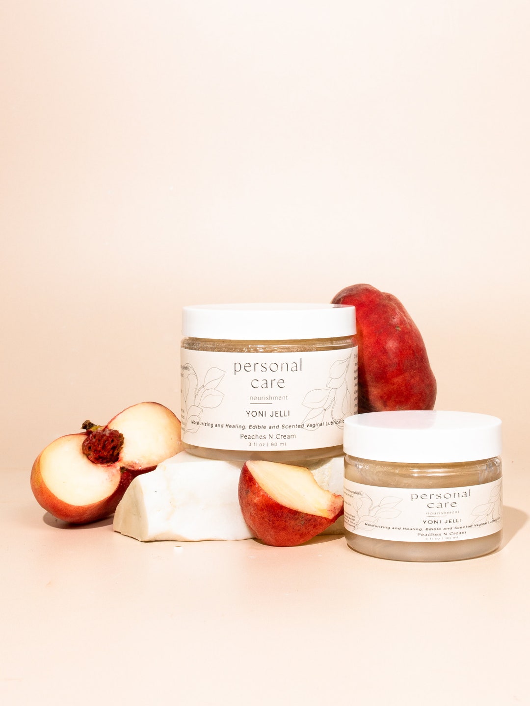 Peaches N' Cream Yoni Jelli, Scented and Edible YONI Moisturizer, Made ...