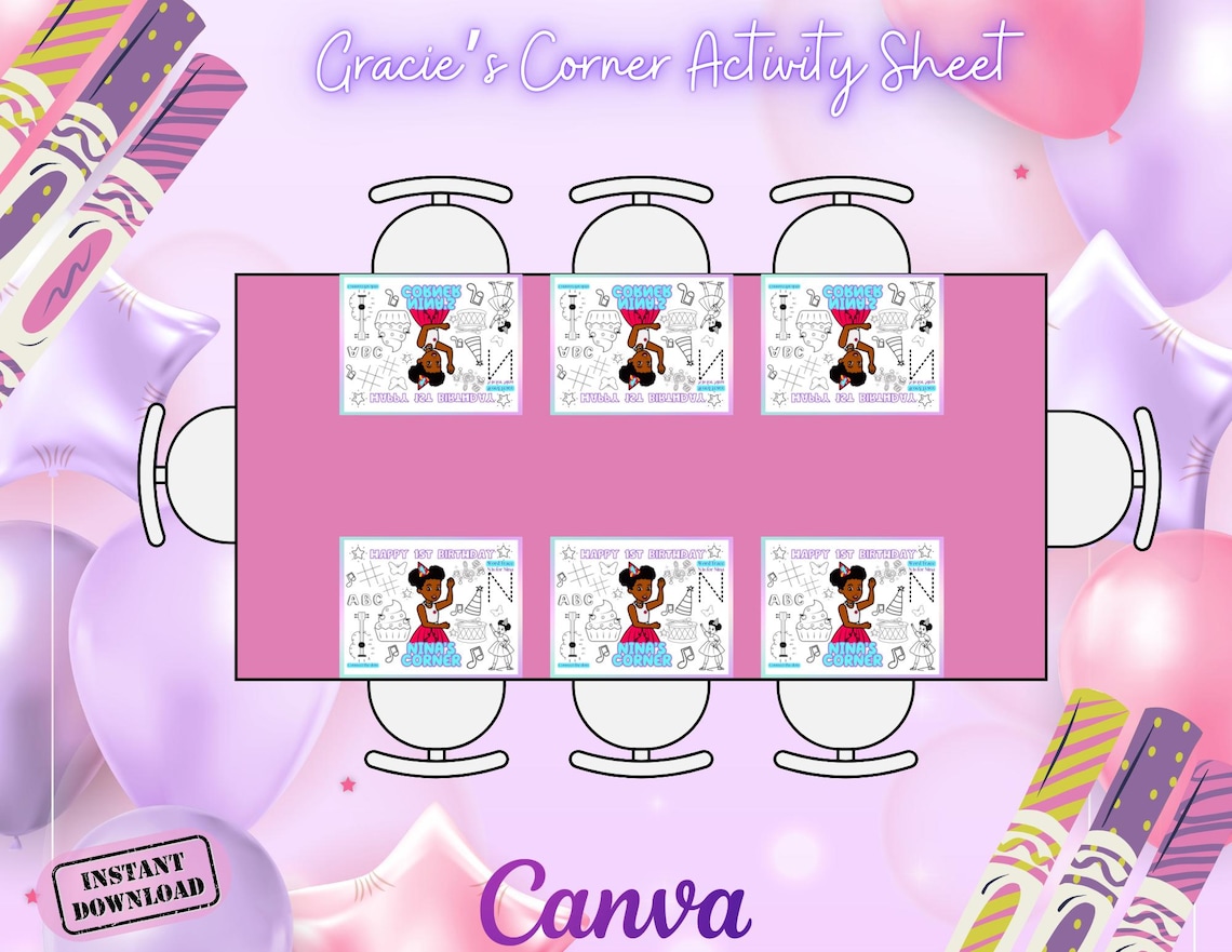 Gracies Corner Coloring Page, Gracie’s Corner Activity Sheet, Digital ...
