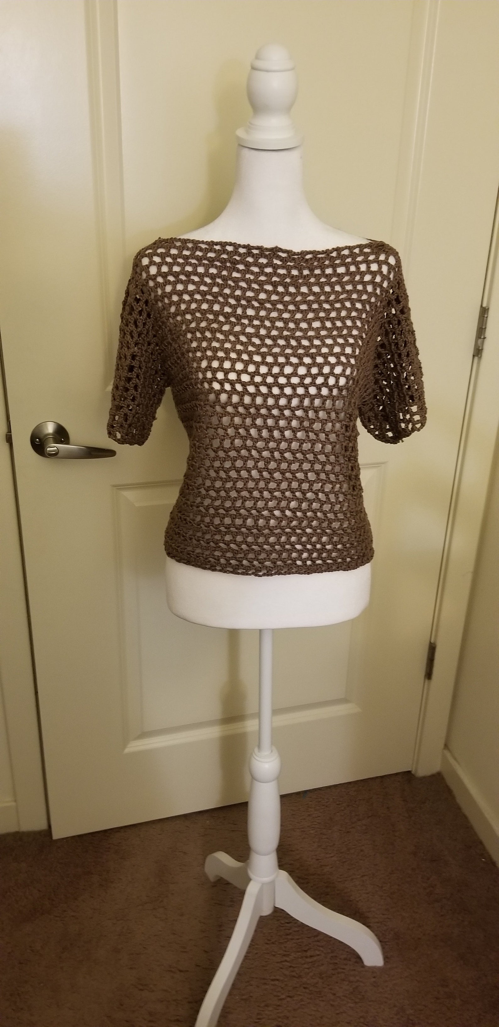 Crochet Women's Mesh Tee - Etsy