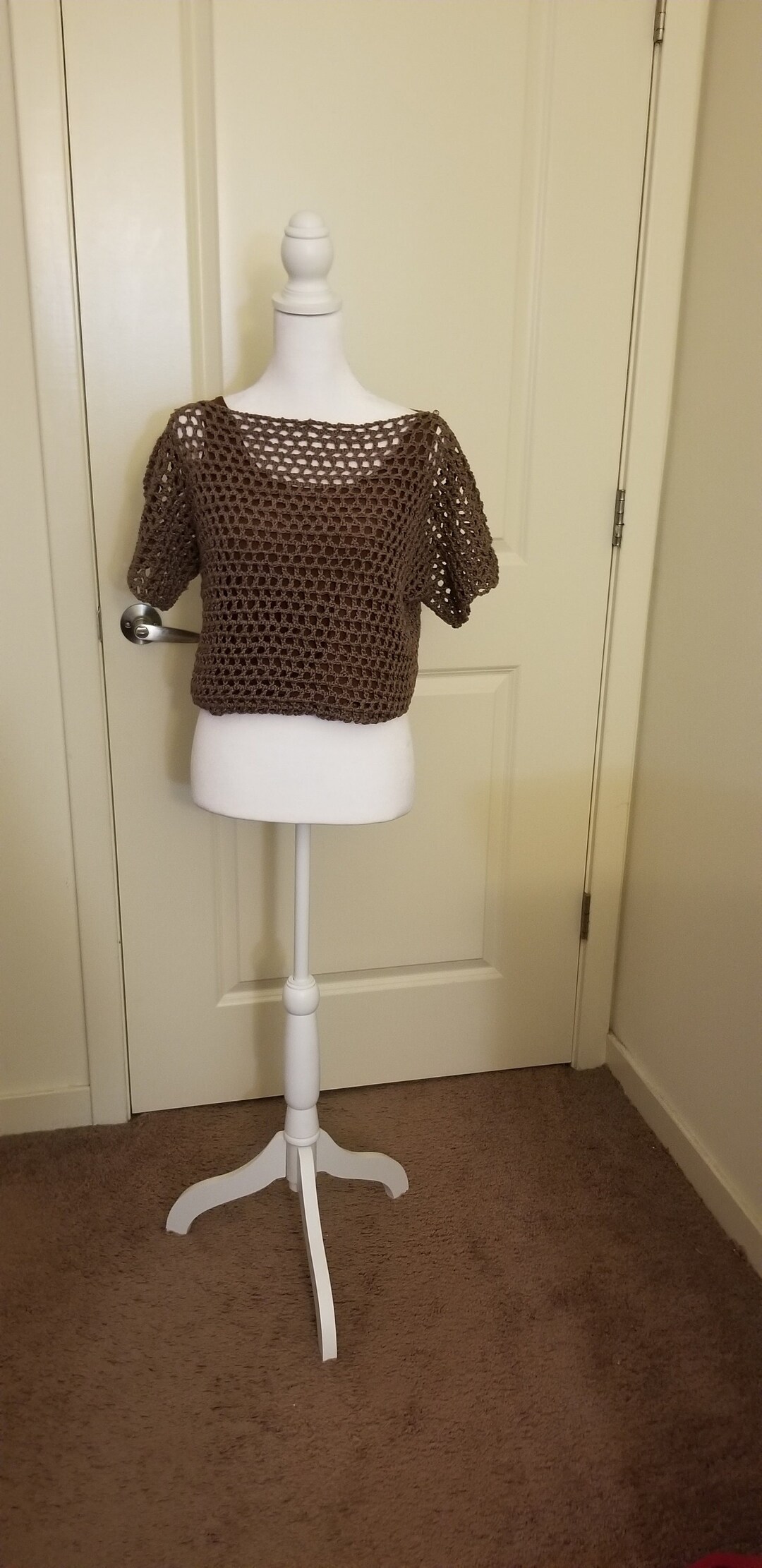 Crochet Women's Mesh Tee - Etsy