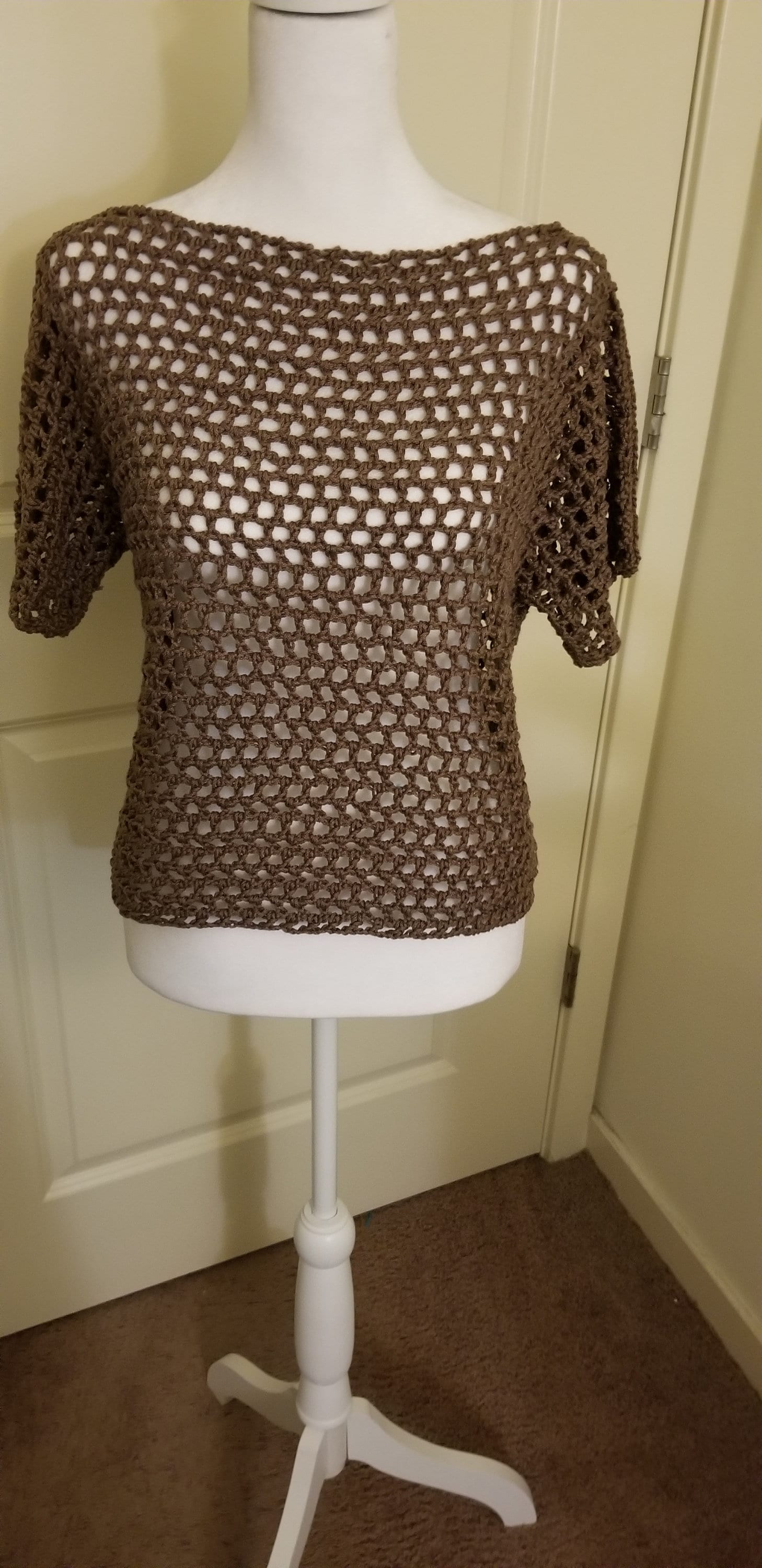 Crochet Women's Mesh Tee - Etsy