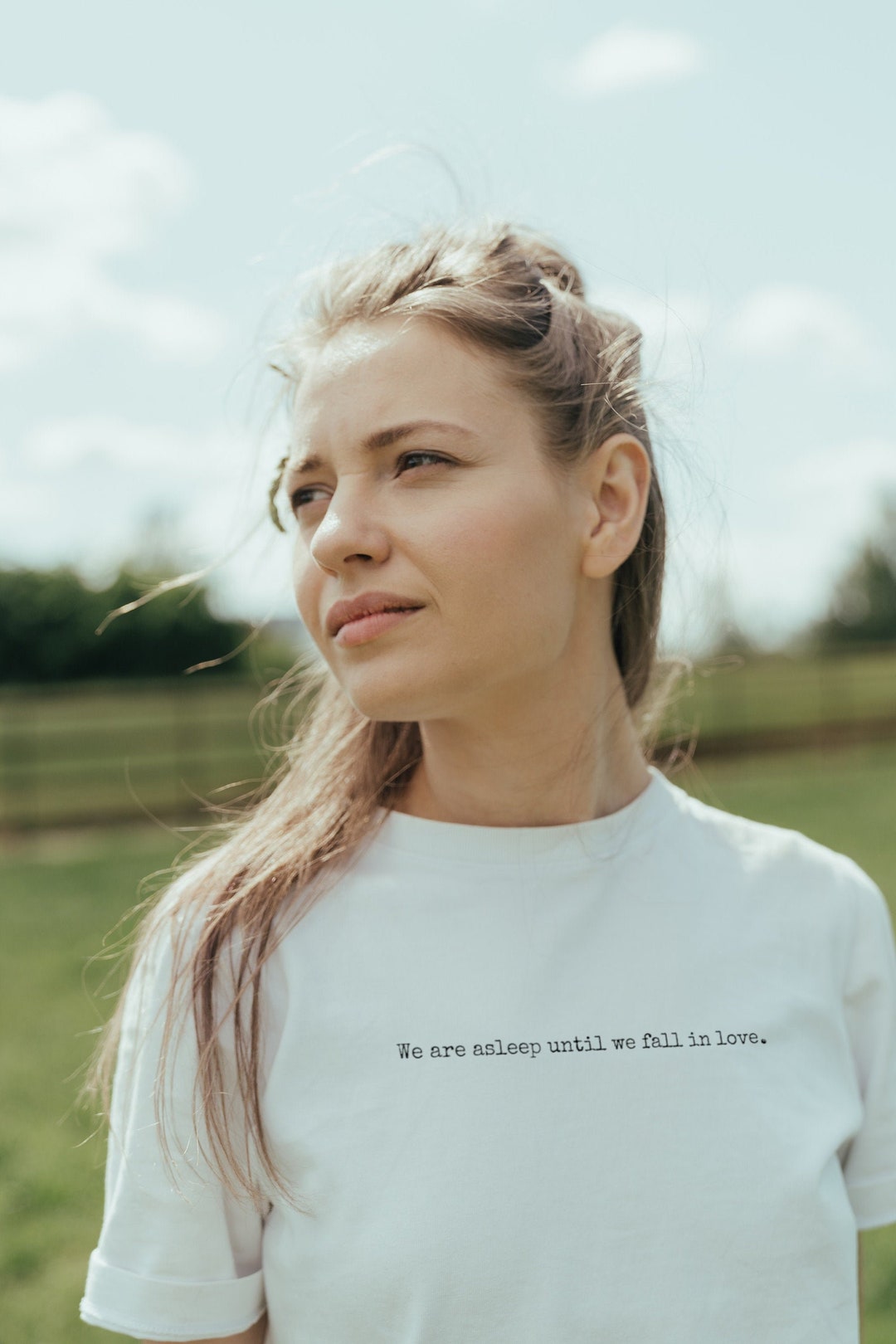 We Are Asleep Until We Fall in Love Romantic Bookworm, Minimalist Book ...