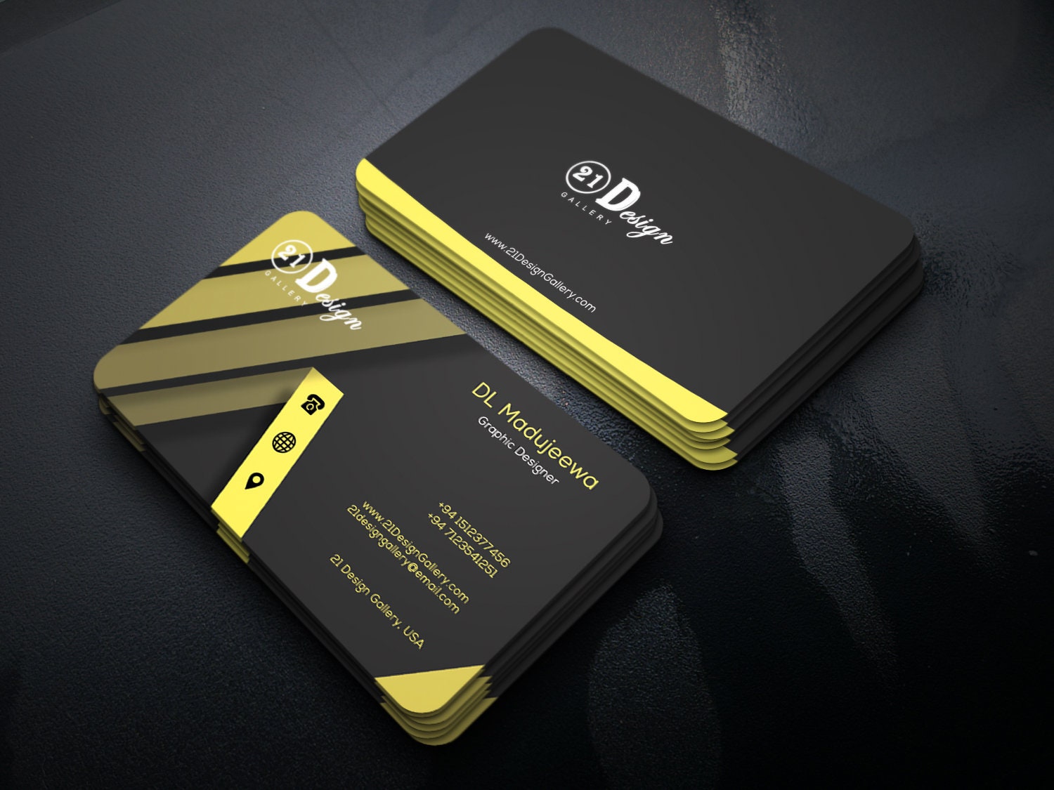 Professionelle Visitenkarten Vorlage Minimalist | Etsy