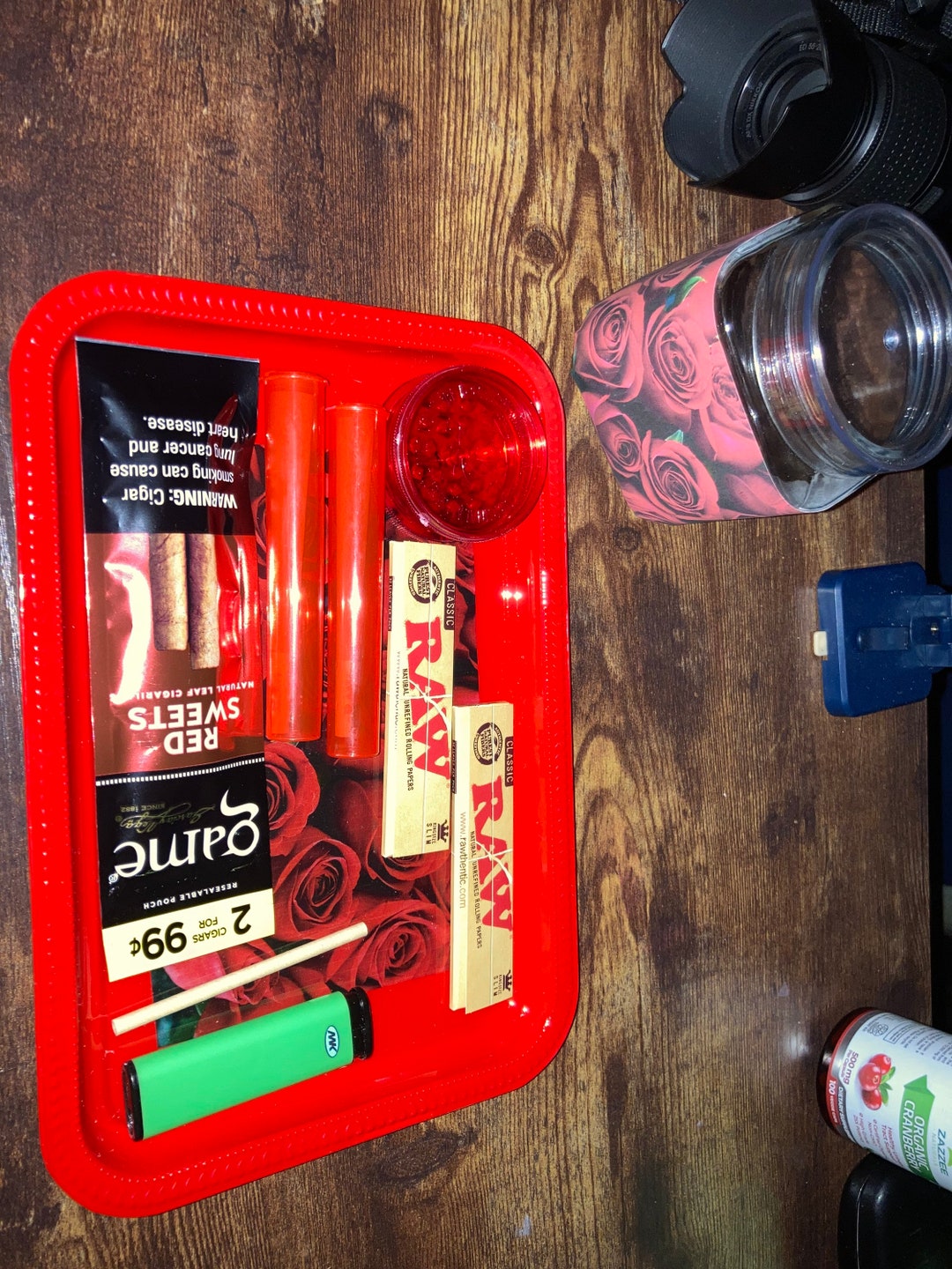 Rose Rolling Tray Set - Etsy
