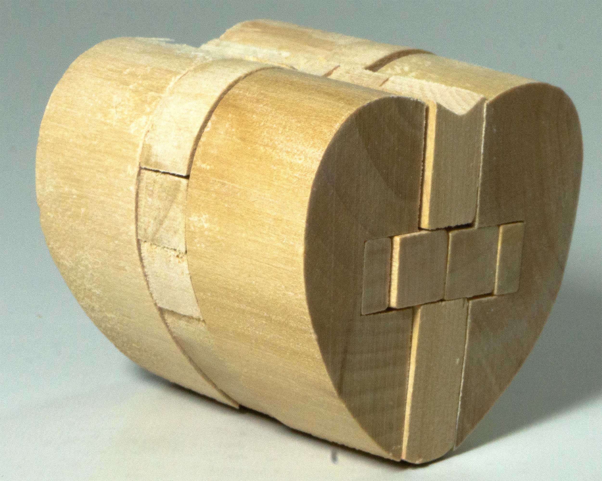 Handmade 3D, Heart Shaped Puzzle in Wood - Etsy