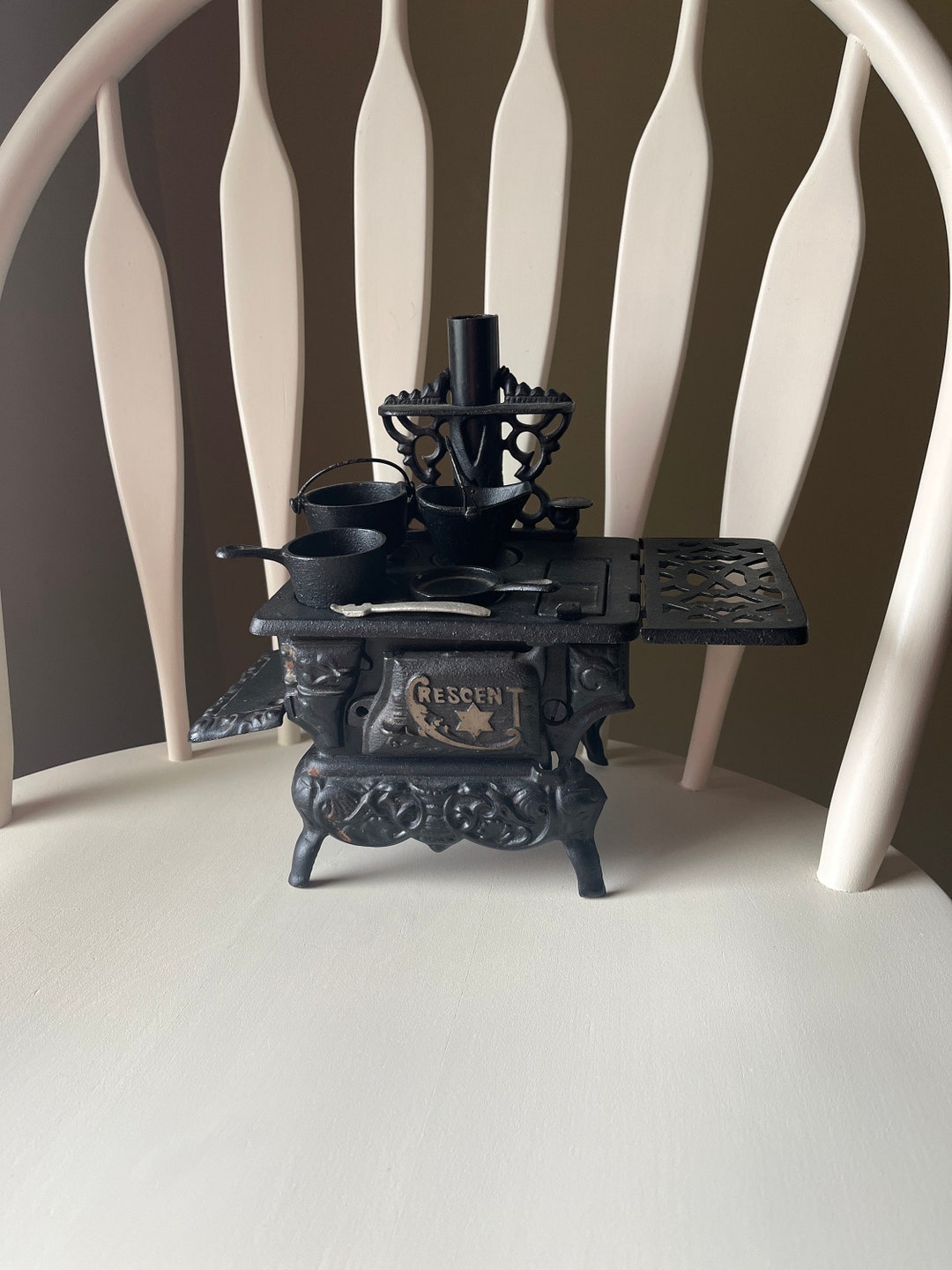 Mini Replica Wood Burning Cast Iron Stove - Etsy