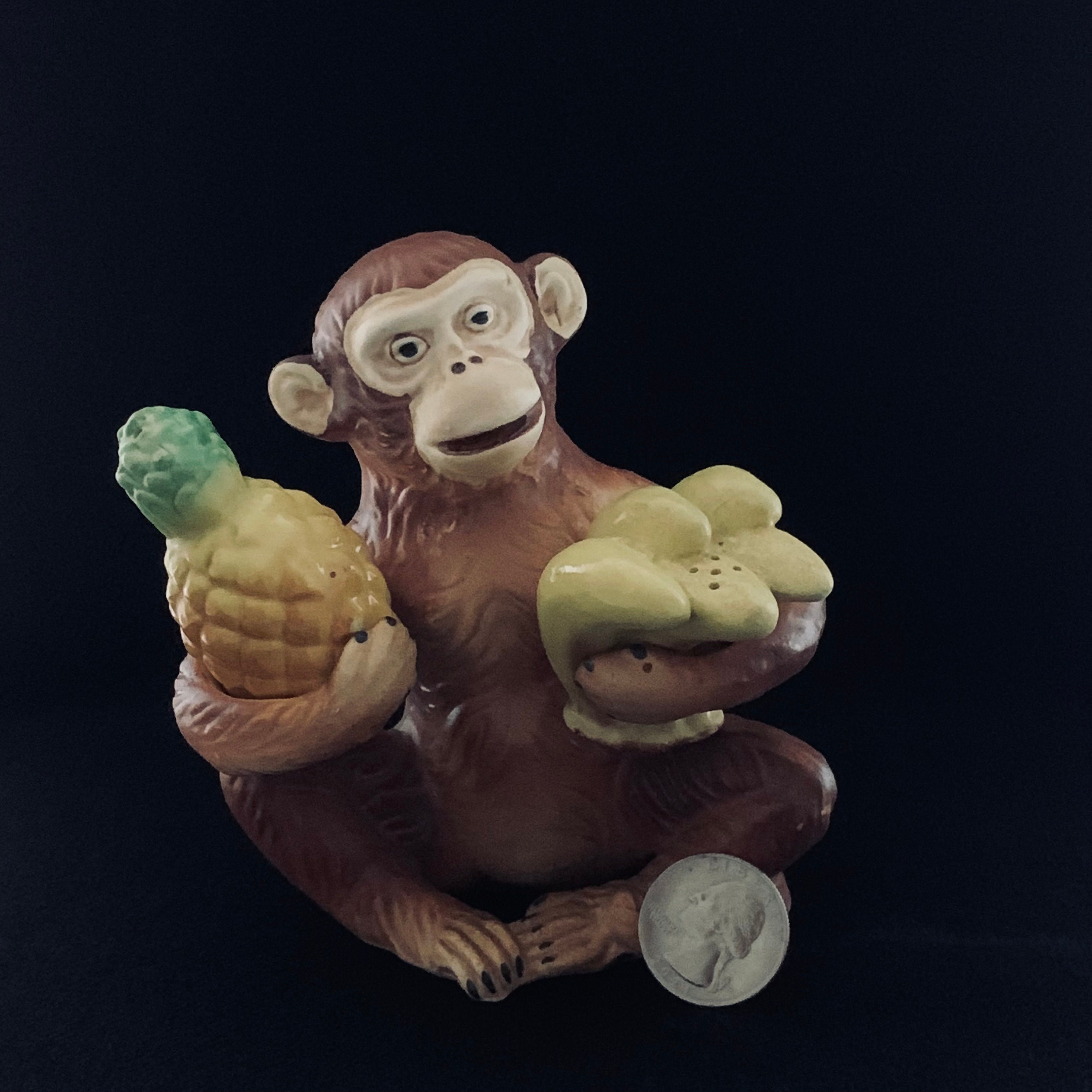 Monkey, Banana, and Pineapple Salt and Pepper Shaker - Etsy