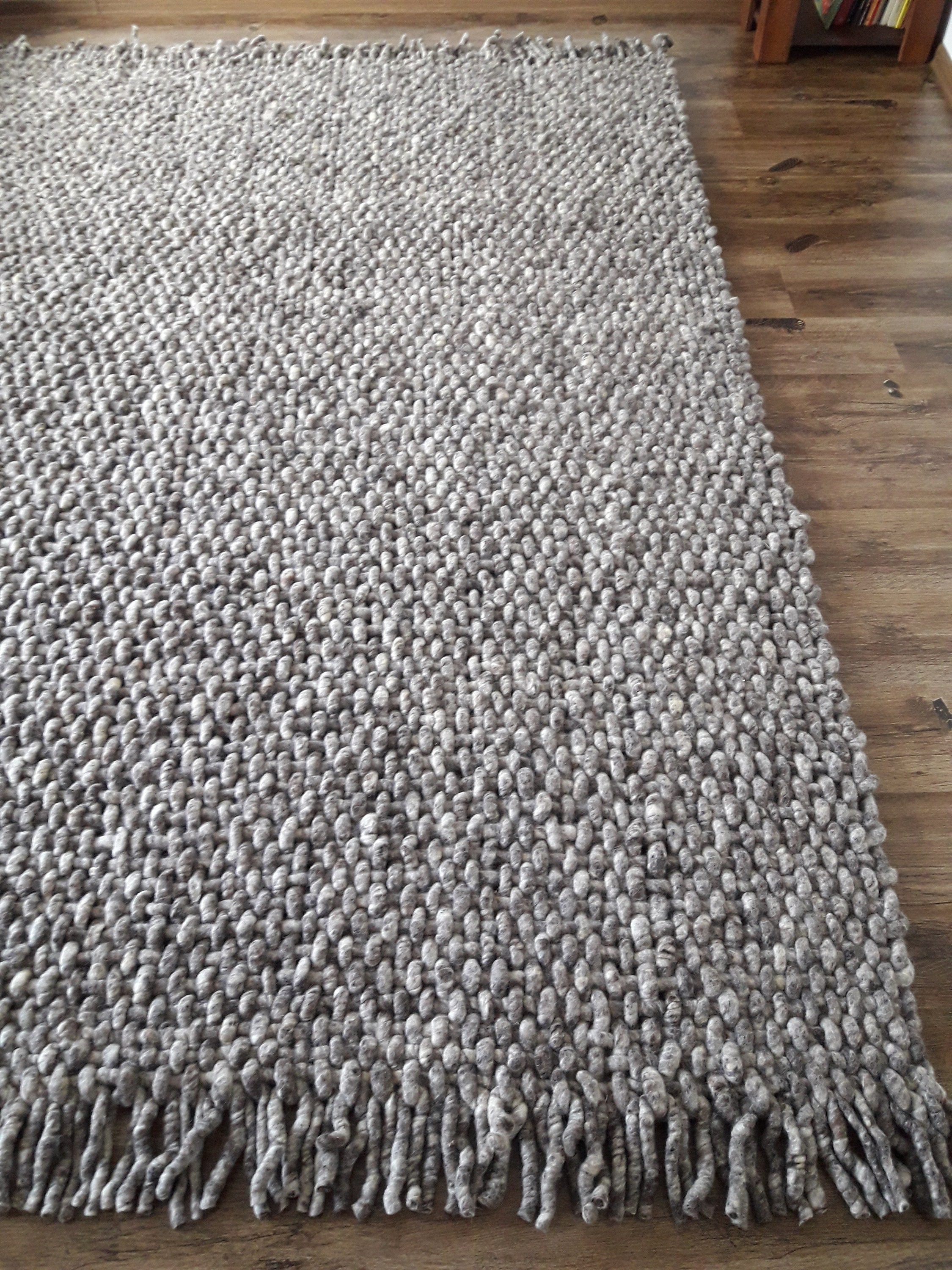 Wool Rug 8x10/ Gray Area Rugs/ Scandinavian Wool Rug/ Handmade/ Living ...