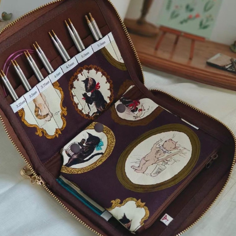 Cat Fabric Project Bag - Etsy