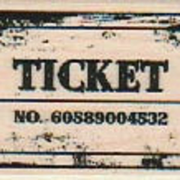 Raffle Ticket Stamp - Etsy