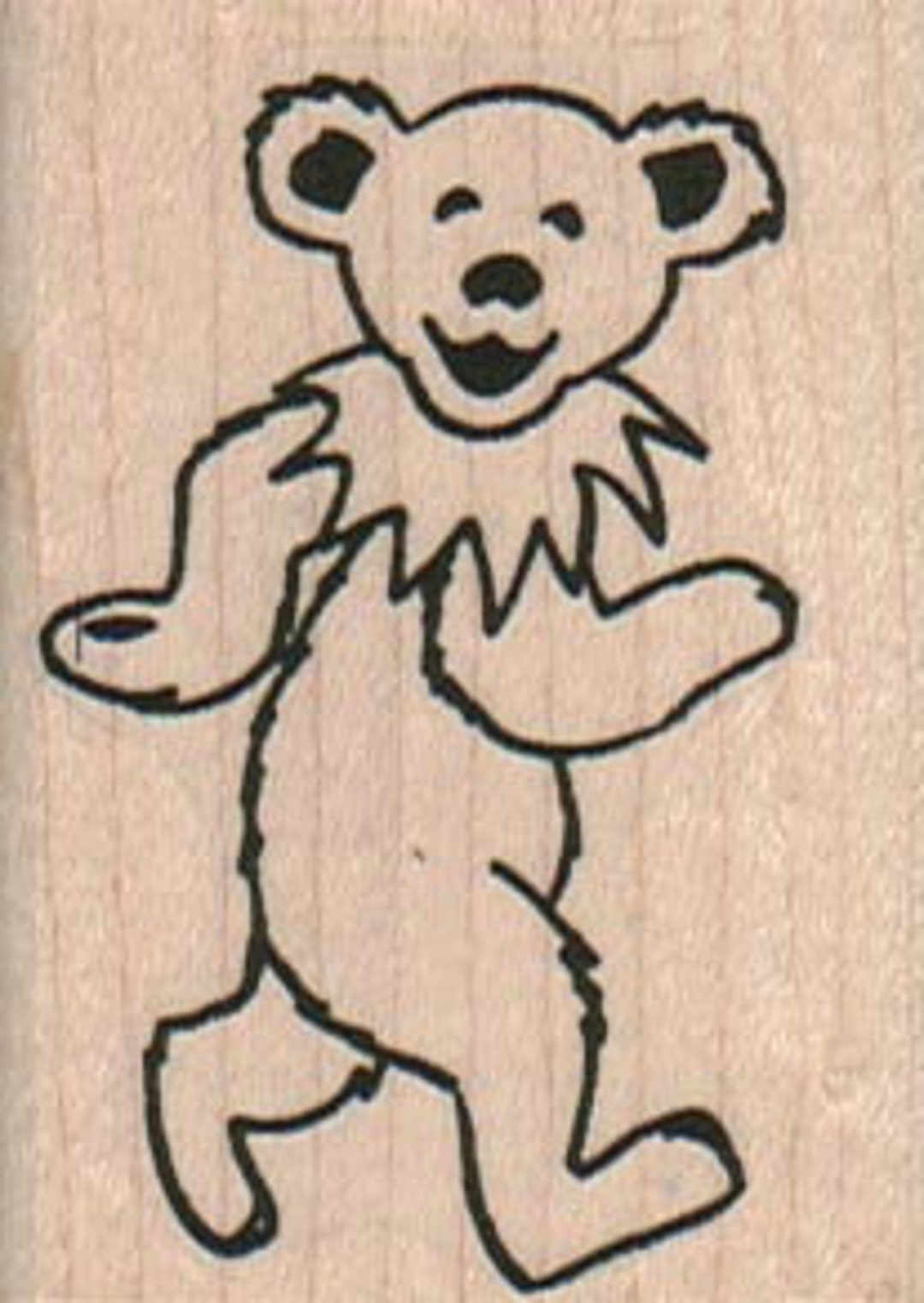 Grateful Dead Bear Walking Rubber Stamp 1 1/2 X 2 (8132/708L) - Etsy