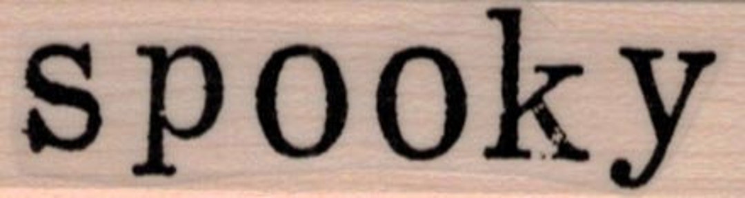 Haunted Sign Board Rubber Stamp 1 X 2 1/2 (19734/1465) Halloween Stamp ...