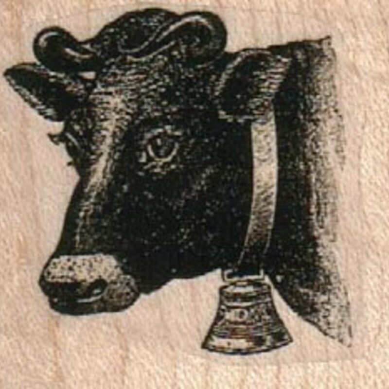 Cow Rubber Stamp - Etsy