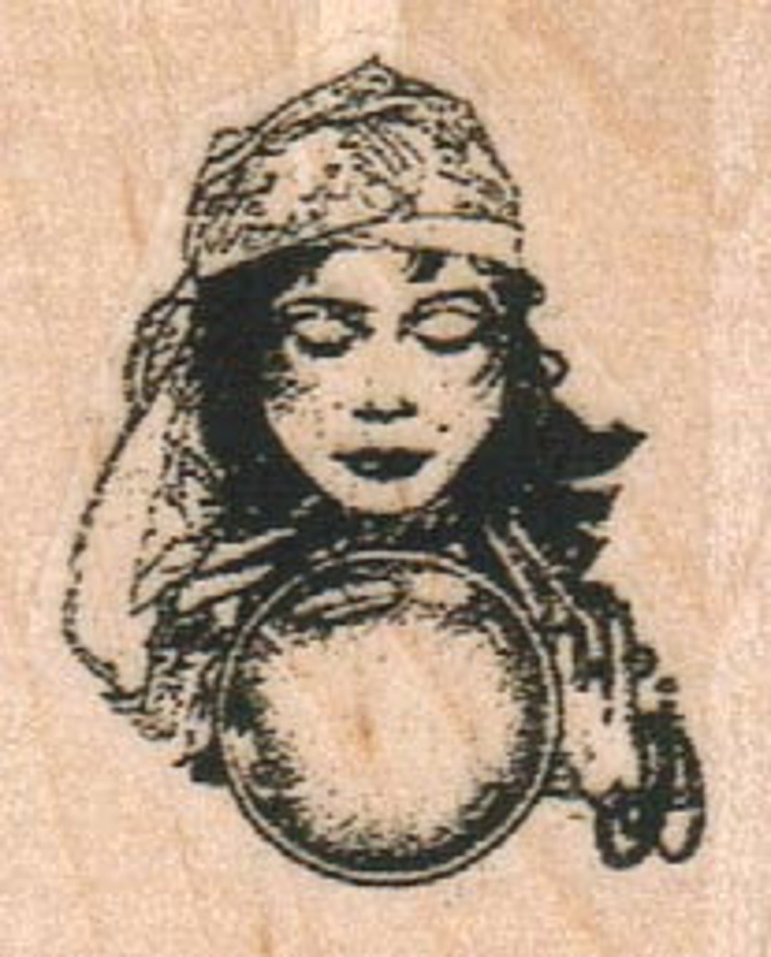 Fortune Teller and Crystal Ball Rubber Stamp 1 1/4 X 1 1/2 1786/454G ...