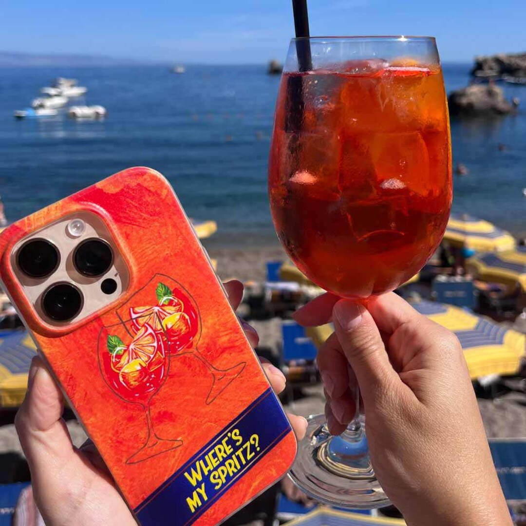 Cute Aperol Spritz Italian Cocktail Aperitivo Valentines Phone Case ...