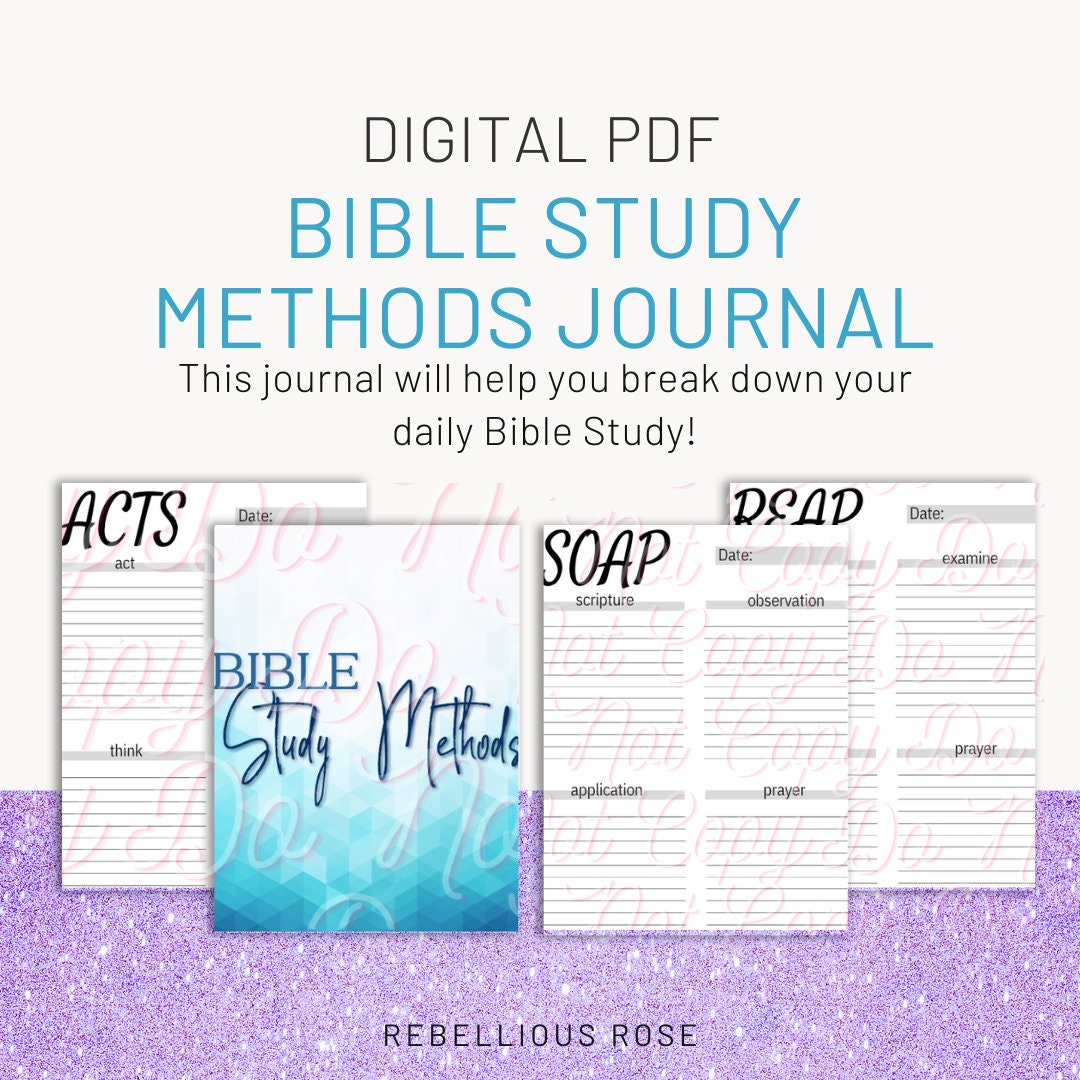 The Bible Study Method Guide/planner Digital PDF - Etsy