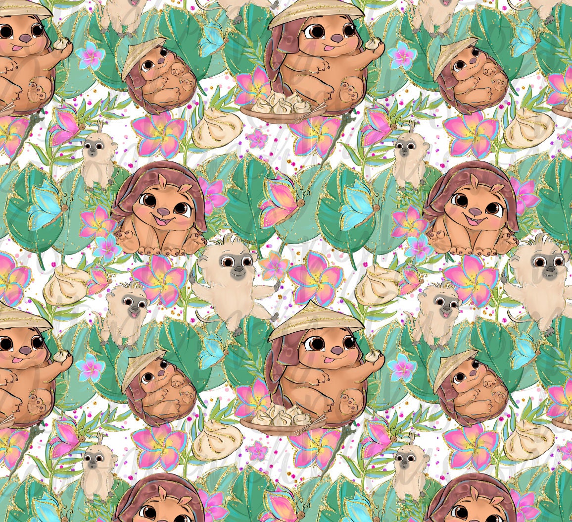 Raya Friends Seamless Floral Pattern - Etsy