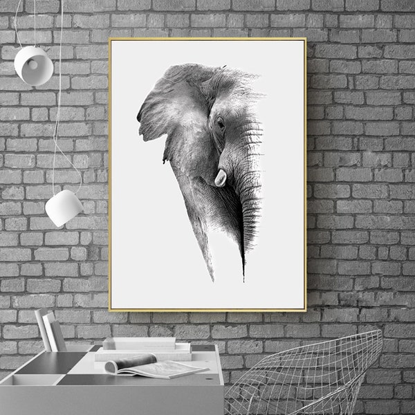 Elephant Poster - Etsy