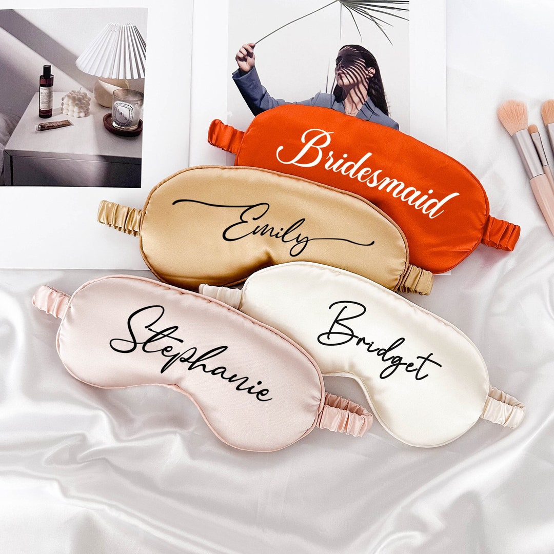 Personalized Sleep Eye Mask, Custom Eye Mask, Bridesmaid Gift ...