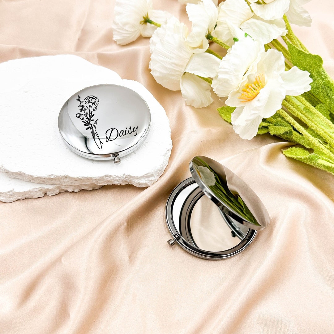 Personalized Compact Mirror Favor, Custom Compact Mirror, Valentine's ...