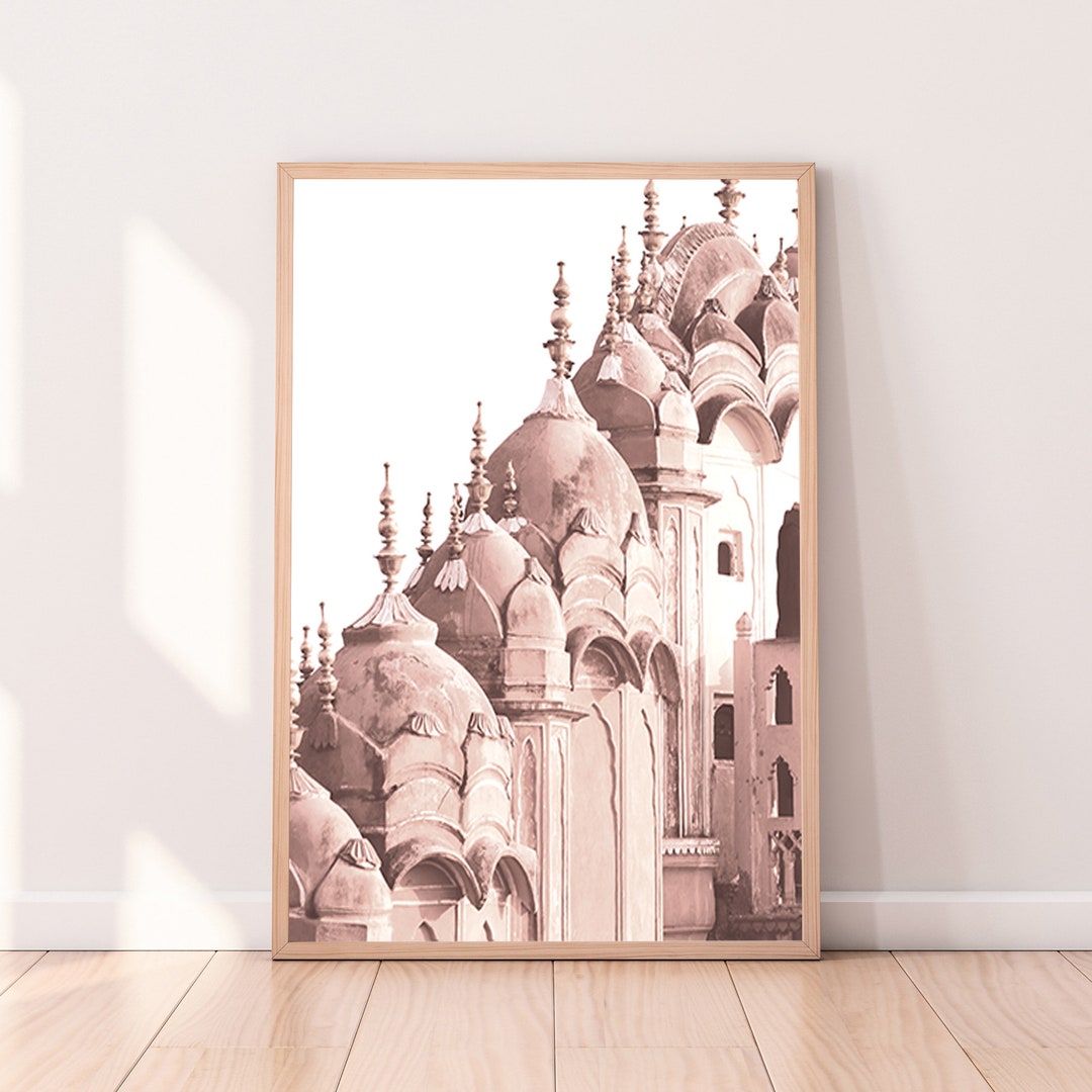 Hawa Mahal Palace Poster, Printable Artwork, White Vintage Old Palace ...