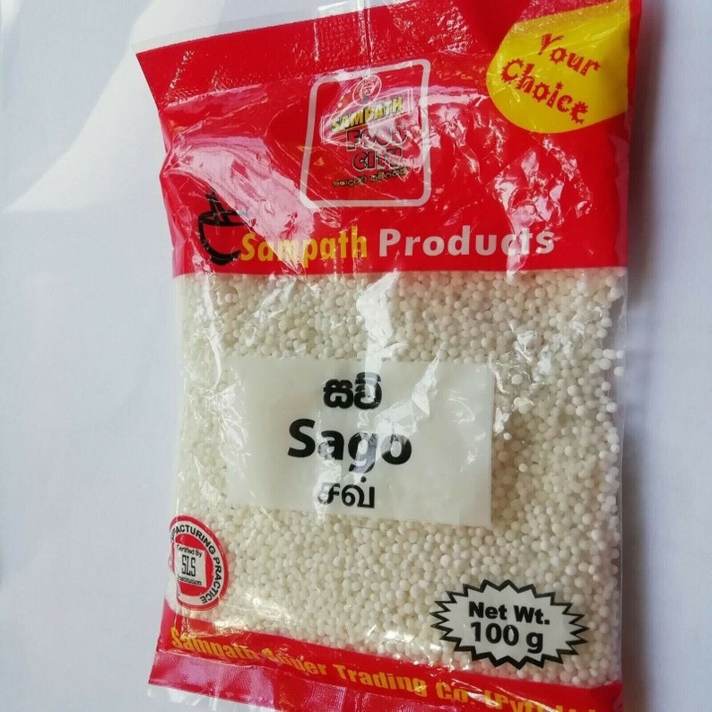Fresh Sago 100% Pure Sago Organic Natural Ceylon Cereal 100g Free ...