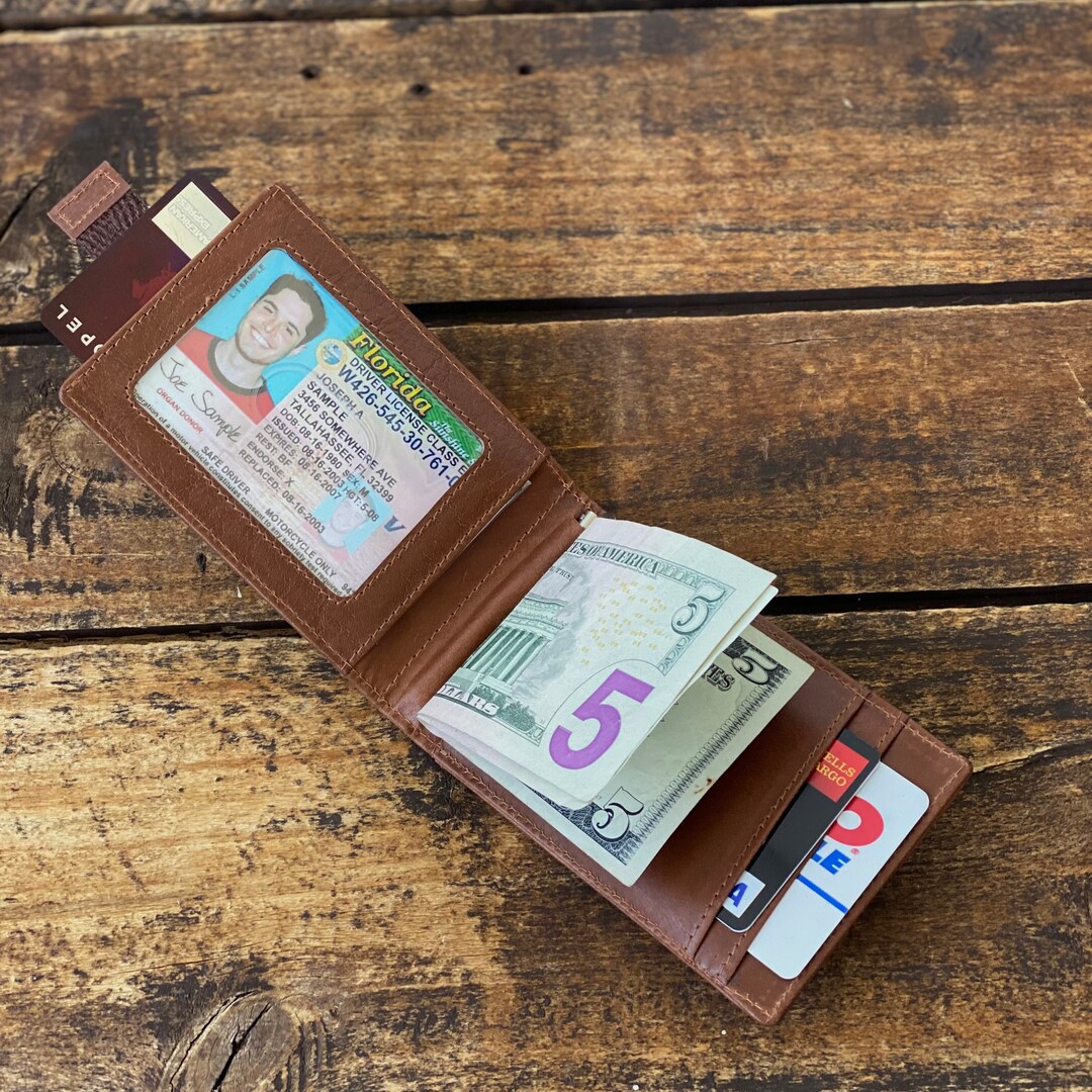 Minimalist Money Cip for Men, Rfid Card Holder - Etsy