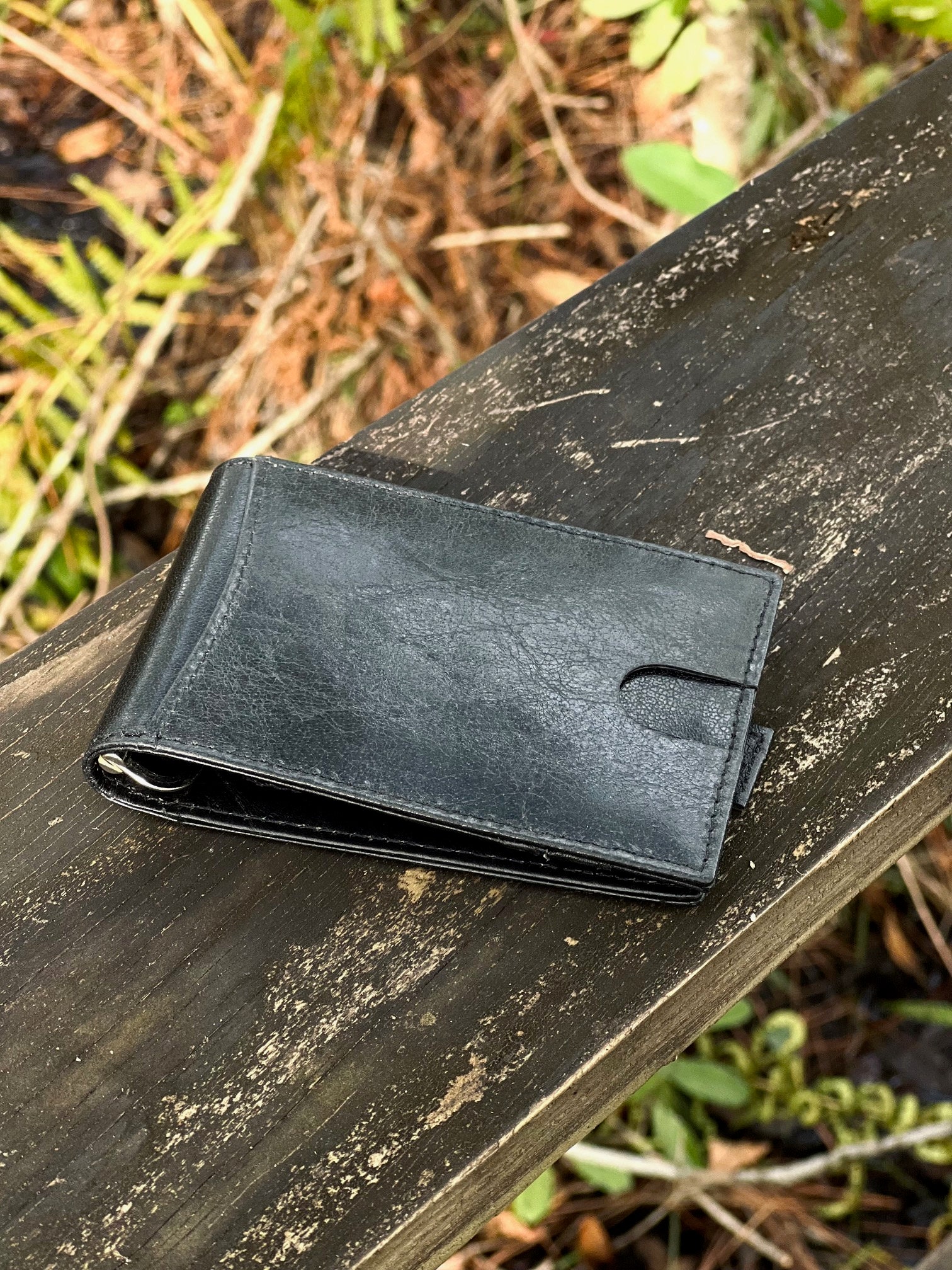 Money Clip Wallet for Men, Bifold RFID Genuine Leather Wallet ...