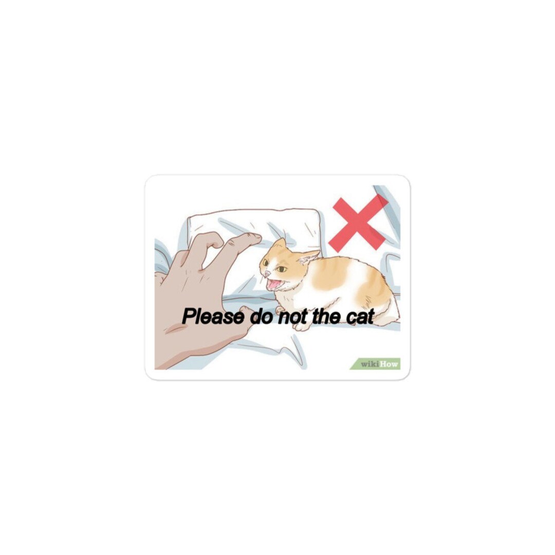 Do Not the Cat - Stickers - Etsy