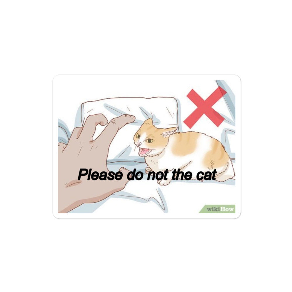 Do Not the Cat - Stickers - Etsy