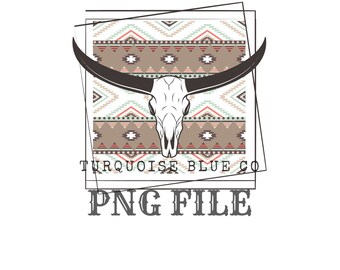 Long Horn PNG, Aztec PNG, Cactus PNG, Western Png, Vintage Western Png ...