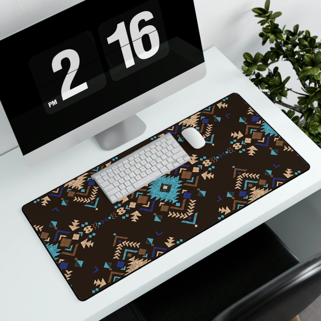 Aztec Boho Western Desk Mat Mouse Pad - Etsy