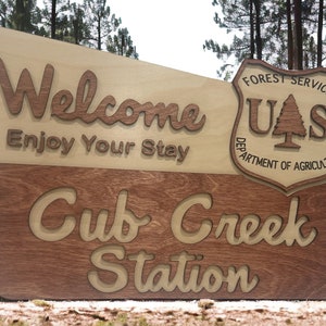 Custom US Forest Service National Park Sign - Retirement Gift Replica ...