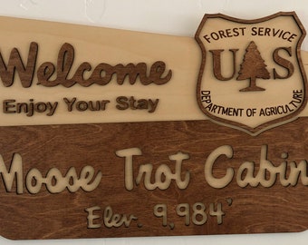 Forest Service Sign - Etsy