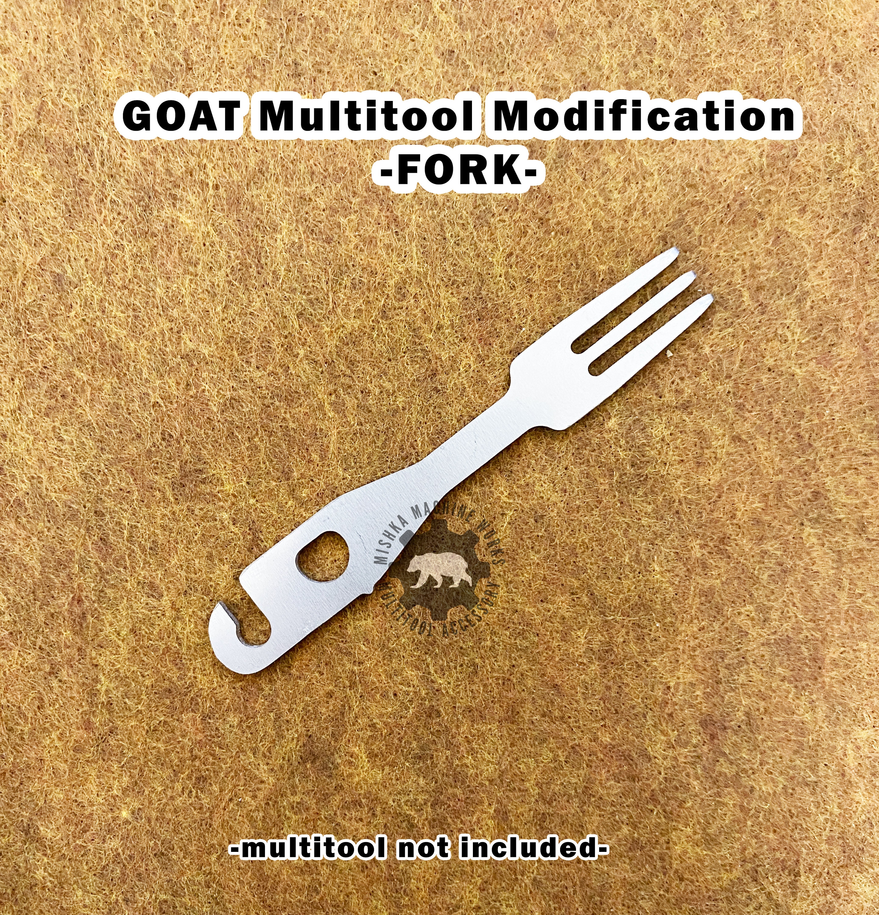 GOAT Fork Custom Made-to-order Multitool Accessory Parts Mod ...