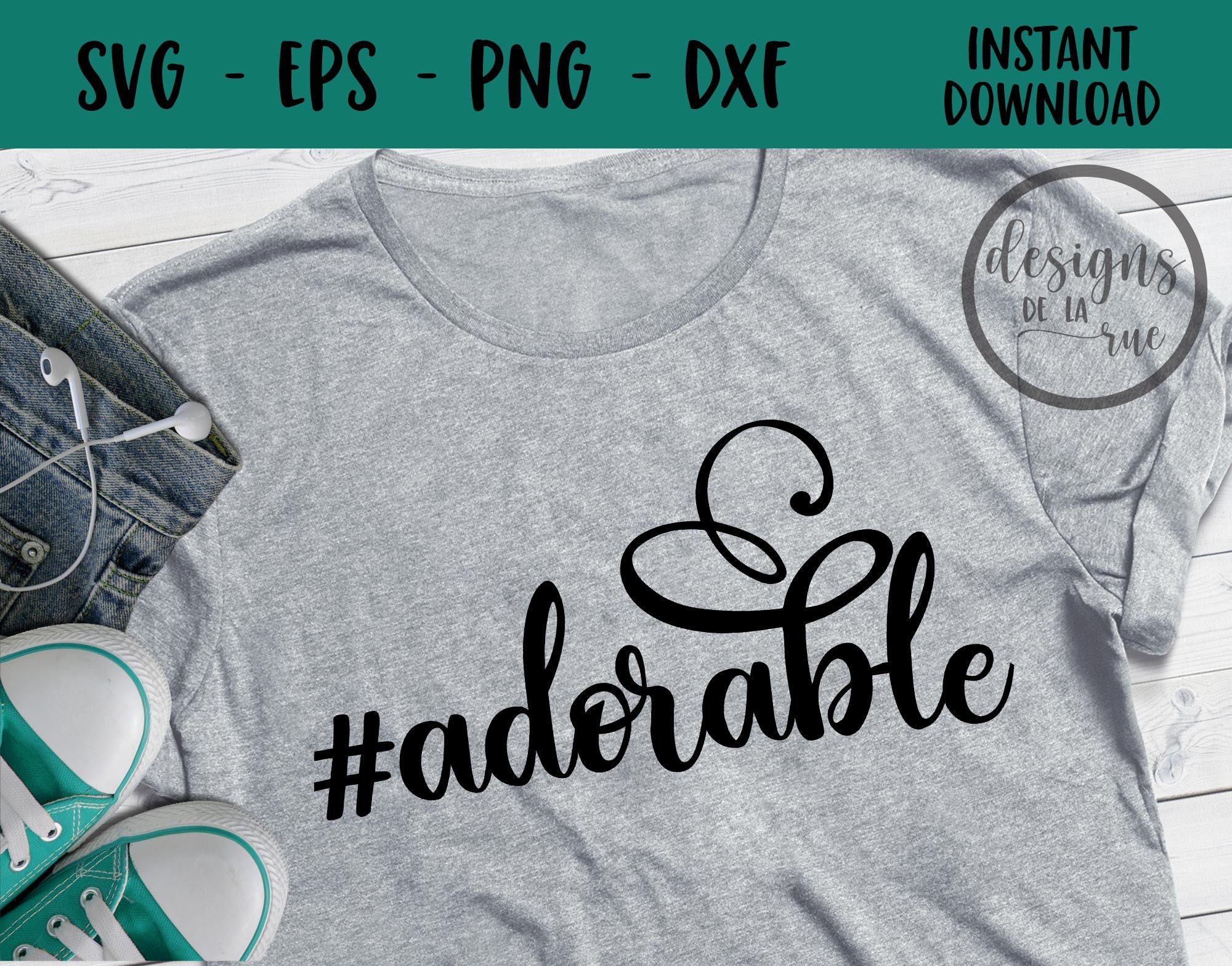 Adorable SVG Cut File Digital File Svg Handlettered Svg - Etsy