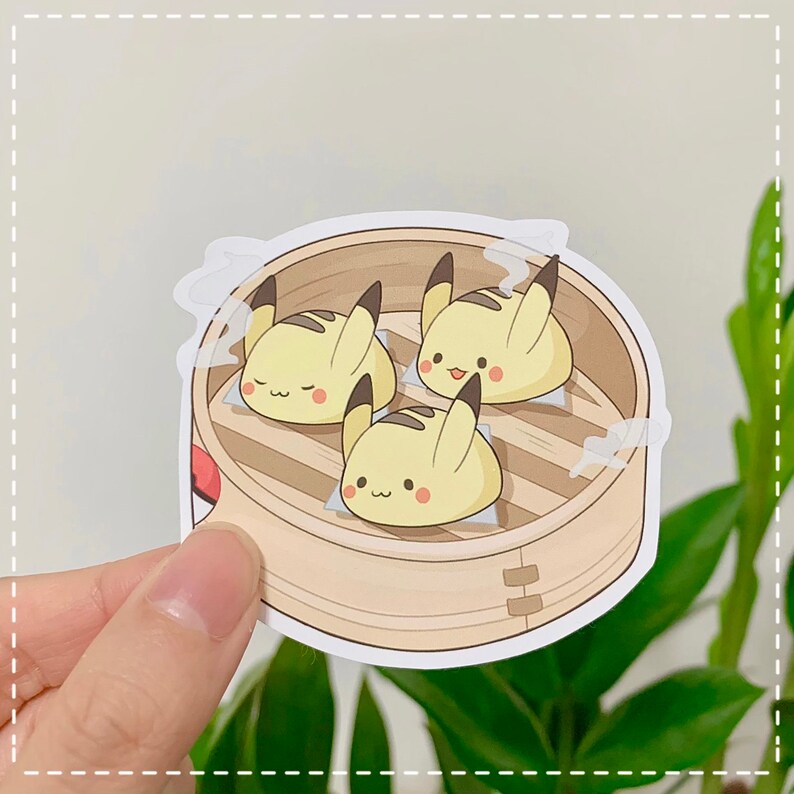 Cute Matte Pokemon Snacks Stickers - Etsy