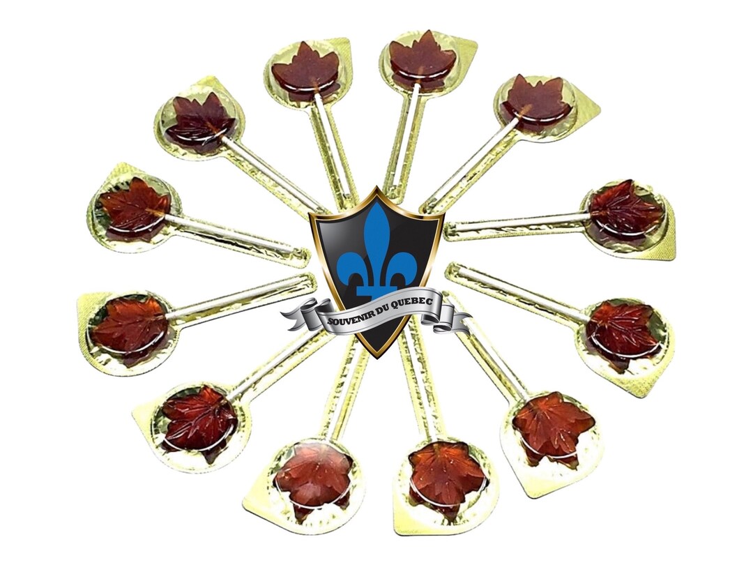 12 Maple Sugar Candy Lollipops Made From 100% Pure Maple Syrup. - Etsy