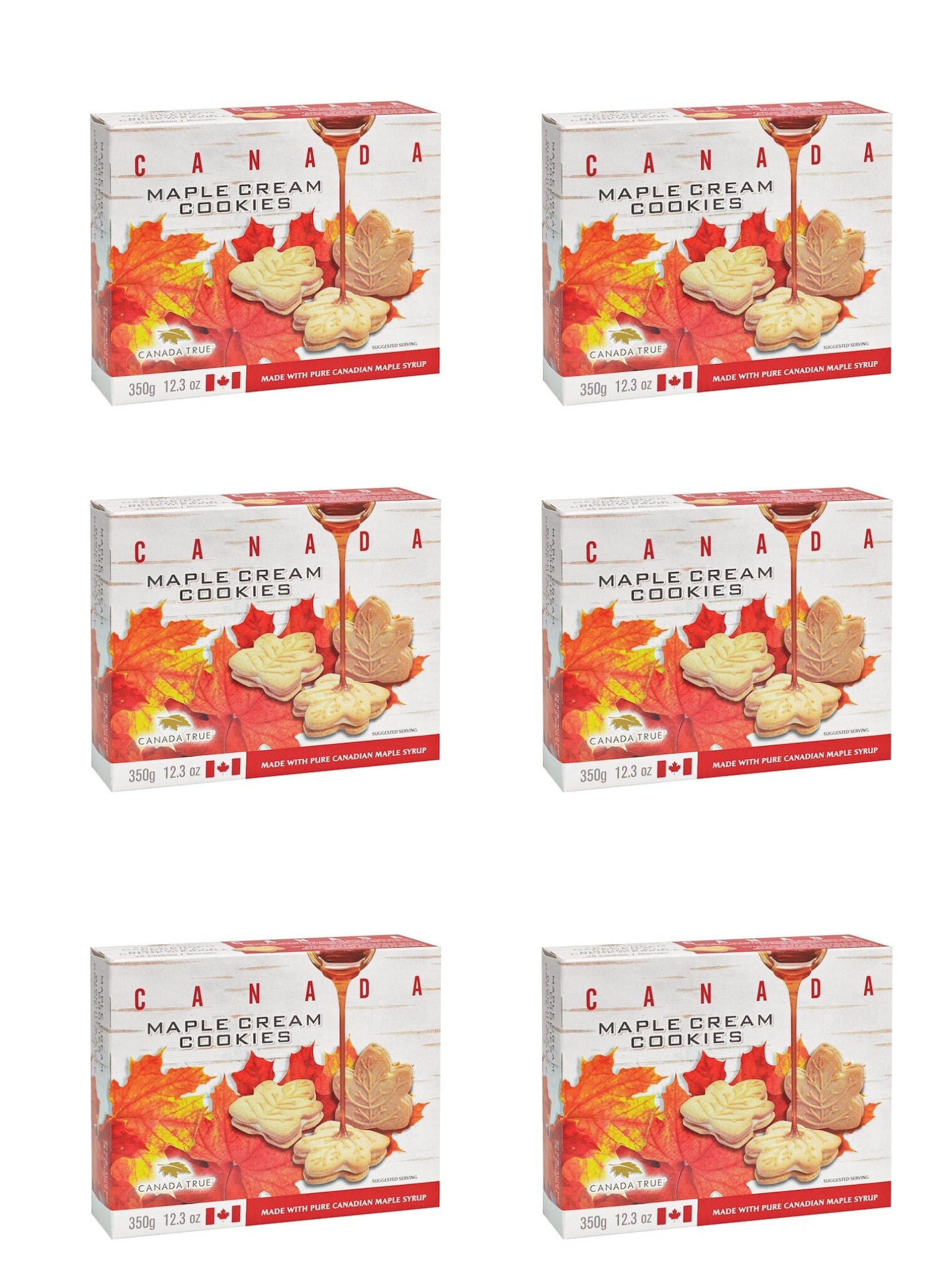 6 Maple Cream Canadian Cookies 350G. - Etsy Australia